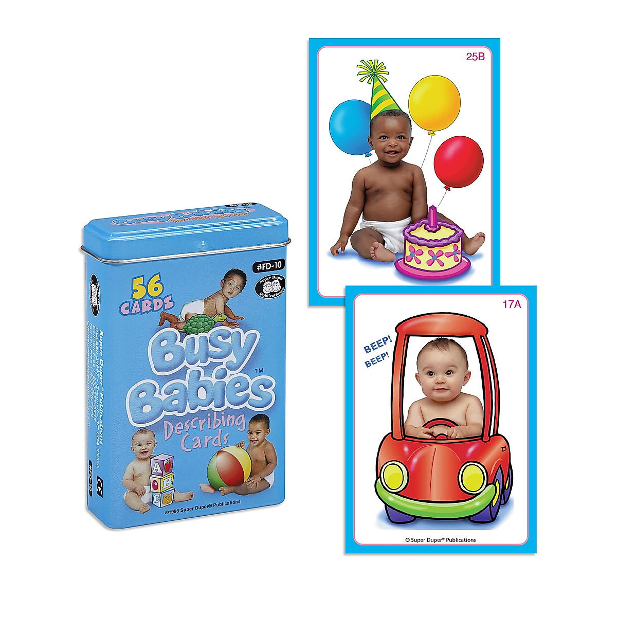 Super Duper Publications | Busy Babies Describing Fun Deck Flash Cards | Educational Learning Resource for Children