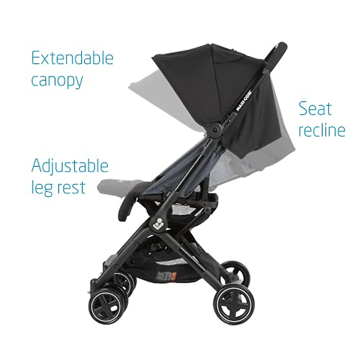 Maxi-Cosi Lara Lightweight Ultra Compact Stroller, Tetra Graphite