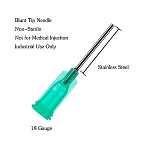 Shintop 30ml Syringe with 18G 1 Inch Blunt Tip Needles and Syringe Caps for Experiments, Industrial Use (12 Pack)