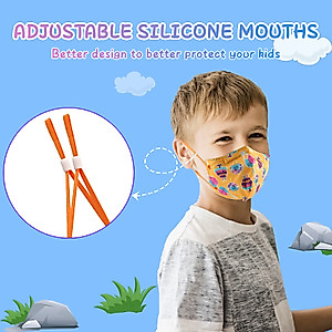 ChiSip 50Pcs KN95 Face Mask for Kids, 5-Layers Breathable KN95 Masks with Cartoon Pattern for Children Boys Girls, Cake Print Safety Masks