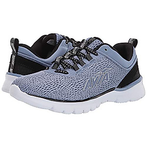 AVIA Women's Avi-Factor Running Shoe, Stonewash/Black/Silver/Black Reflective, 7.5