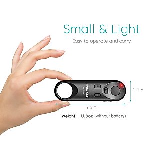 Wireless Camera Remote Shutter Release for Canon EOS M6 Mark II, R, RP, 90D, 77D, 800D, 200D, 250D, M50, Rebel T7i, Replace Canon BR-E1