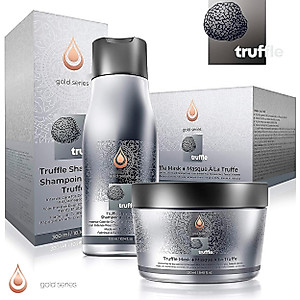 Gold Series Deluxe Combo Set Truffle Shampoo 10.14 Fl.oz and Truffle Mask 8.45 Fl.oz – Enriched with Keratin - Made with Pure Argan Oil