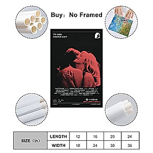 BMXRX TV GIRL - FRENCH EXIT Canvas Posters Wall Art Bedroom Office Room Decor Gift Unframe-style12x18inch(30x45cm)