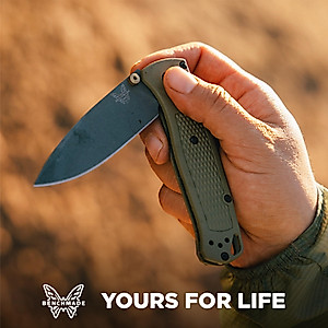 Benchmade - Bugout 535 EDC Knife with Ranger Green Grivory Handle (535GRY-1)