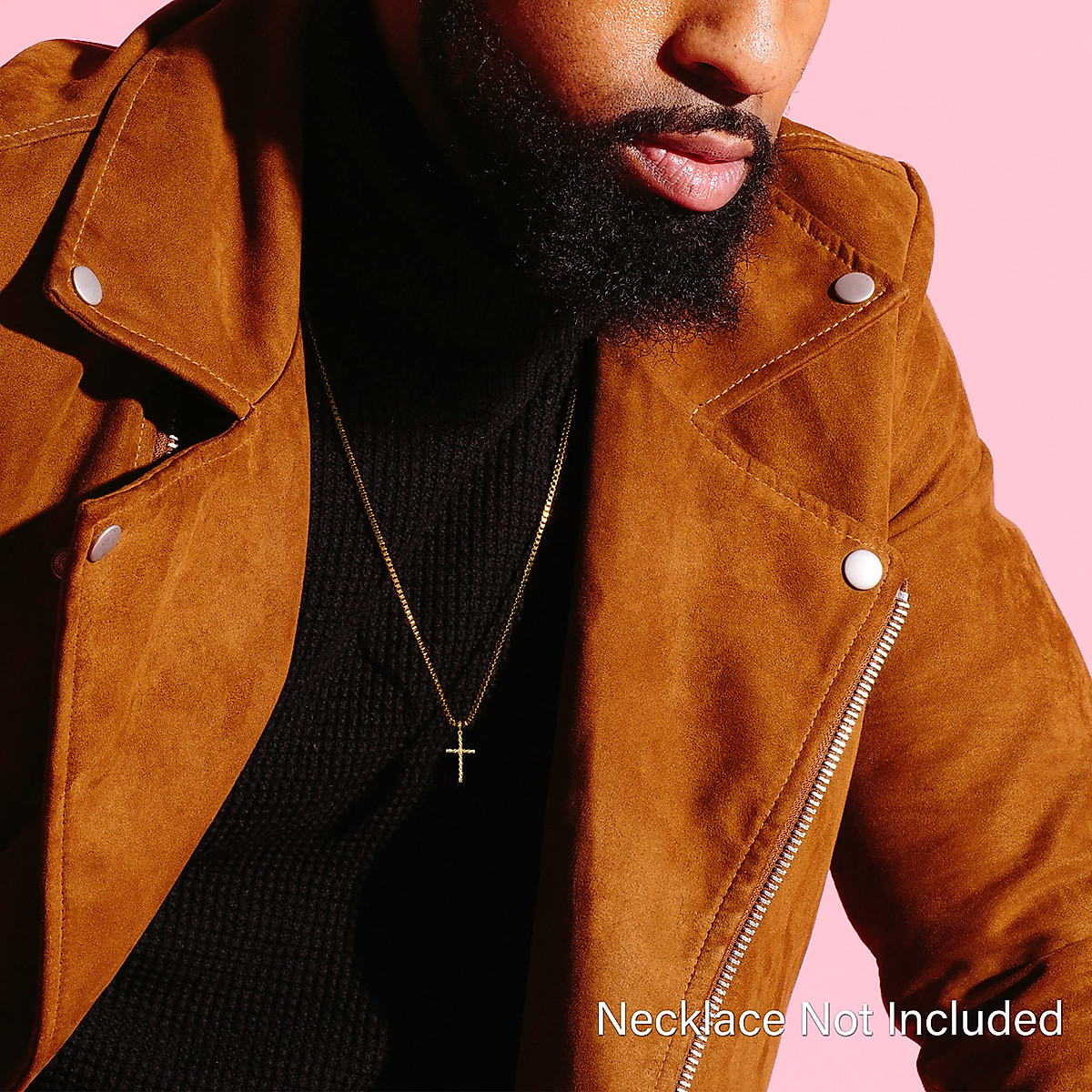 Solid 10k Yellow Gold Nugget Cross Charm Pendant - 30mm x 16mm - Jewelry Gifts For Women Wife Mom Gifts For Men Husband Dad