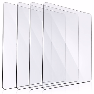 Transparency Acrylic Cutting Pads Die Cutting Plates for Embossing Crafting (4 Pieces, 8.7 x 6.1 Inch)