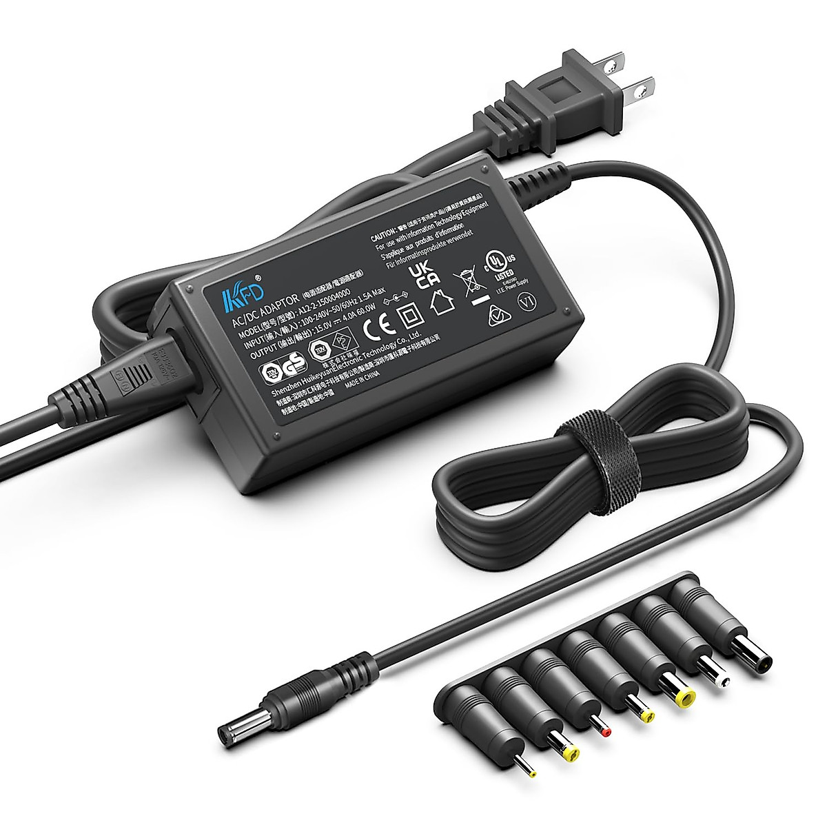 KFD 15V 4A Universal Power Supply for Neewer LUME Cube Right Light Power Cord Anker Soundcore Rave Mini A3390,BeoPlay A2 Sony SRS-XB3 Speaker Native Instruments NI Traktor Kontrol Charger Adapter