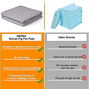 AIERSA 2Pack Guinea Pig Cage Liners - Super Absorbent and,Odor Control,Guinea Pig Bedding Solution 23" x 47"