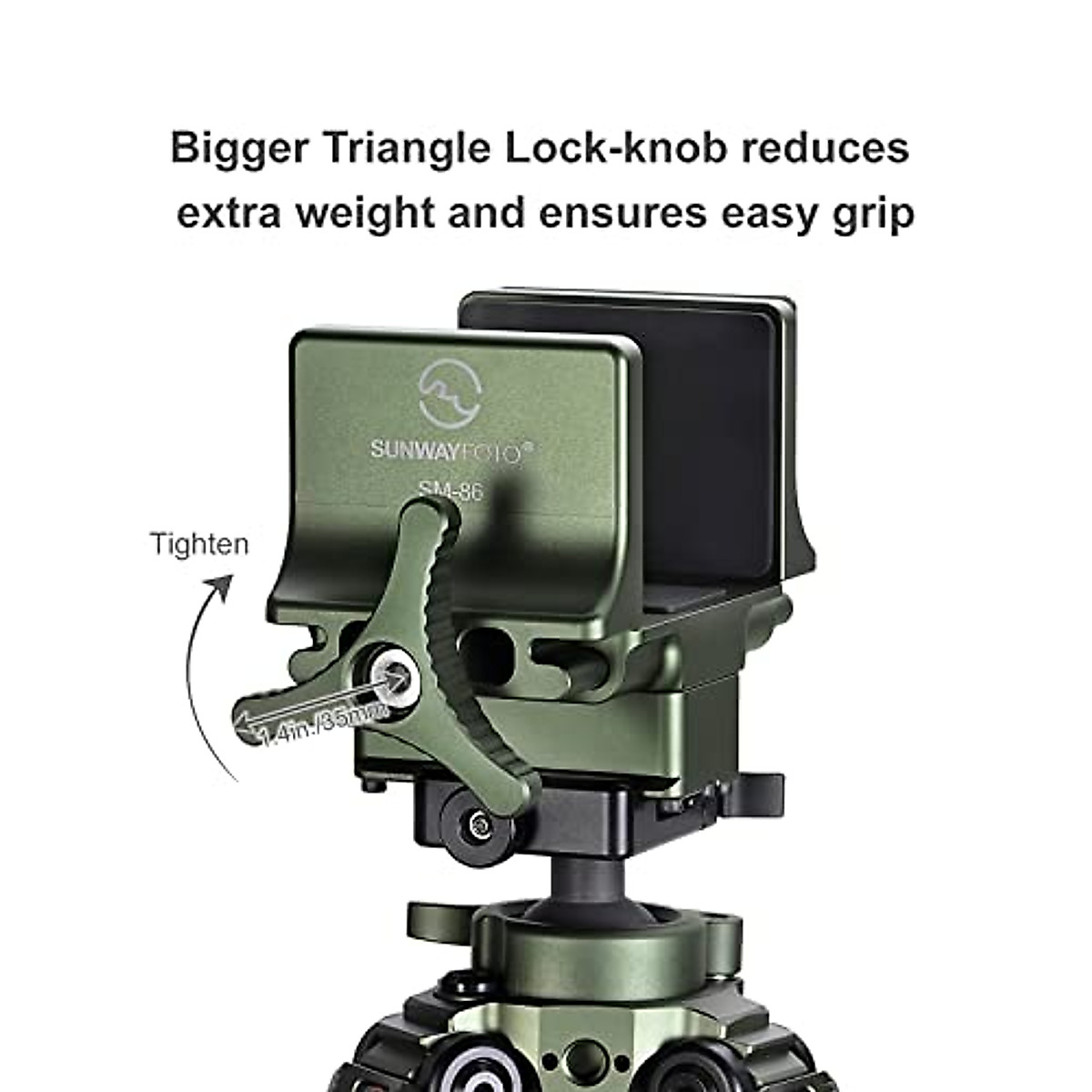 SUNWAYFOTO SM-86 Hunting Tripod Rifles Gun Rest for Shooting Saddle Mount to Arca Swiss Clamp Adapter