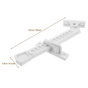 DOITOOL Window Stopper Window Safety Baby Proof Sliding Door Locks Sliding Door Stopper Sliding Doors Security Lock Window Lock White Child Protection Abs Anti- Lock