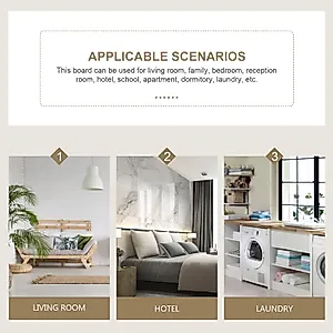 Zerodeko Ironing Board Foldable Ironing Resist Ironing Mat Ironing Pad Felt Iron Padding Cover Mini Tools Iron Board Foldable Home Tools Foldable Iron Board Sleeve Cotton Travel Portable