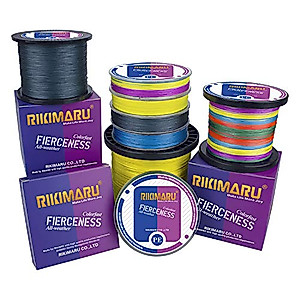 Braided Fishing Line Abrasion Resistant Superline Zero Stretch&Low Memory Extra Thin Diameter Dark Gray 327Yds,15LB