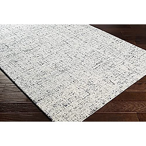 Hauteloom Tanana Wool Living Room, Bedroom Area Rug - Modern - Beige, Black, Gray - 8' x 10'