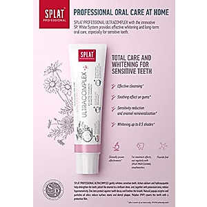 Splat Professional Series Ultracomplex Toothpaste, Comprehensive Care and Whitening for Sensitive Teeth