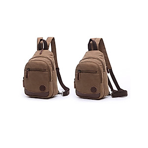 UISKOOPW Sling Bag Small Crossbody Backpack Casual Daypack for Women Men