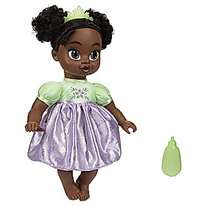 Disney Princess Tiana Baby Doll with Baby Bottle & Tiara