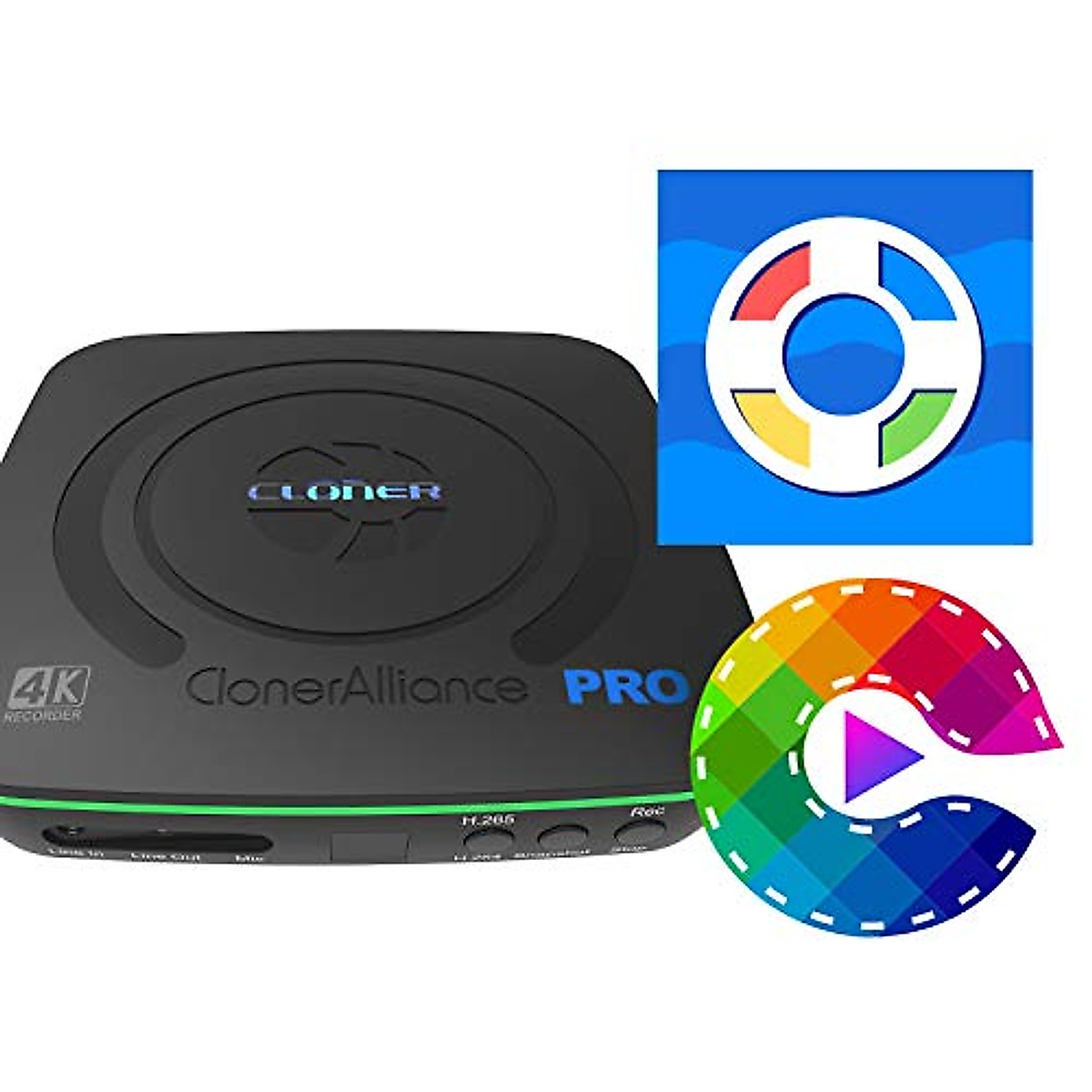 ClonerAlliance UHD Pro, 4K Video Recorder, HDMI Capture DVR with H.265/H.264 Codec, Cinematic 4K@24fps Recording(Up to 4K@30fps), No PC Required.