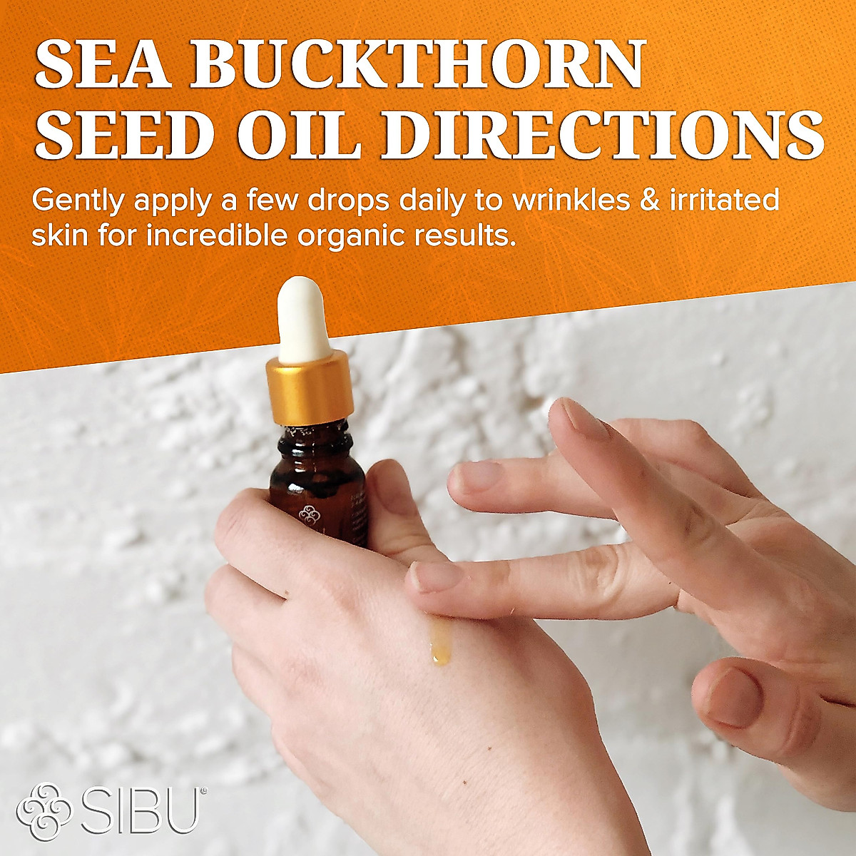 Sibu Premium Himalayan Sea Buckthorn Seed Oil, USDA Organic (10ml) – Amazing for Sensitive Skin, Breakouts, & Irritation