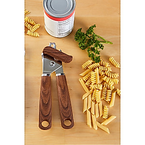 IMUSA USA Can Opener with Woodlook Handle
