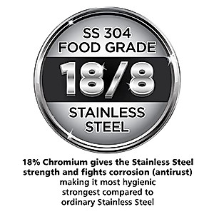 Hawkins B25 Pressure Cooker, 2 Litre, Silver