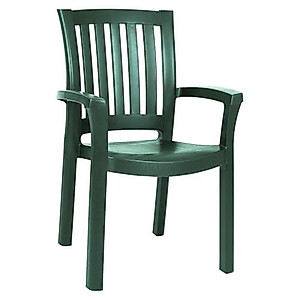 Compamia Sunshine Resin Patio Dining Arm Chair in Green (Set of 2)