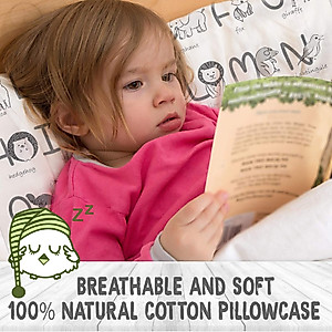 KeaBabies Toddler Pillowcase for 13X18 Pillow - Organic Toddler Pillow Case for Boy, Kids - 100% Natural Cotton Pillowcase for Miniature Sleepy Pillows - Toddler First Pillow