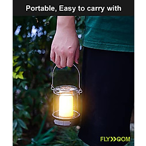 LED Camping Tent Lantern Rechargeable, LED Camping Lights with 2400mA Power Bank, Portable Outdoor Waterproof LED Lantern for Camping,Hiking,Storms,Hurricane,Power Failure