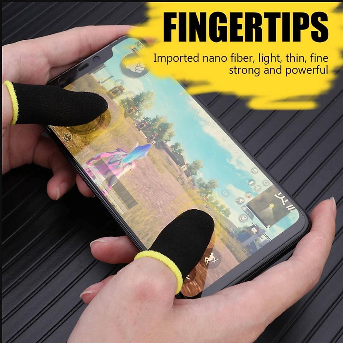 NB The Game Fingers Vent The Finger Cover of The Game Touch Panel of The fingertip Phone with Gloves to Prevent The Game Controller Sweat.
