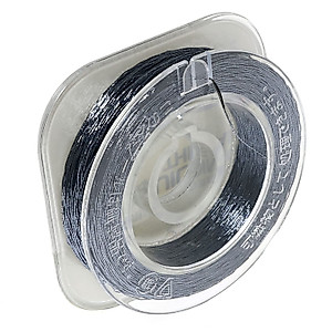 RLECS Rod Guide Whipping Wrapping Thread 50 Meters 55 Yds for Fishing Lovers, Gray