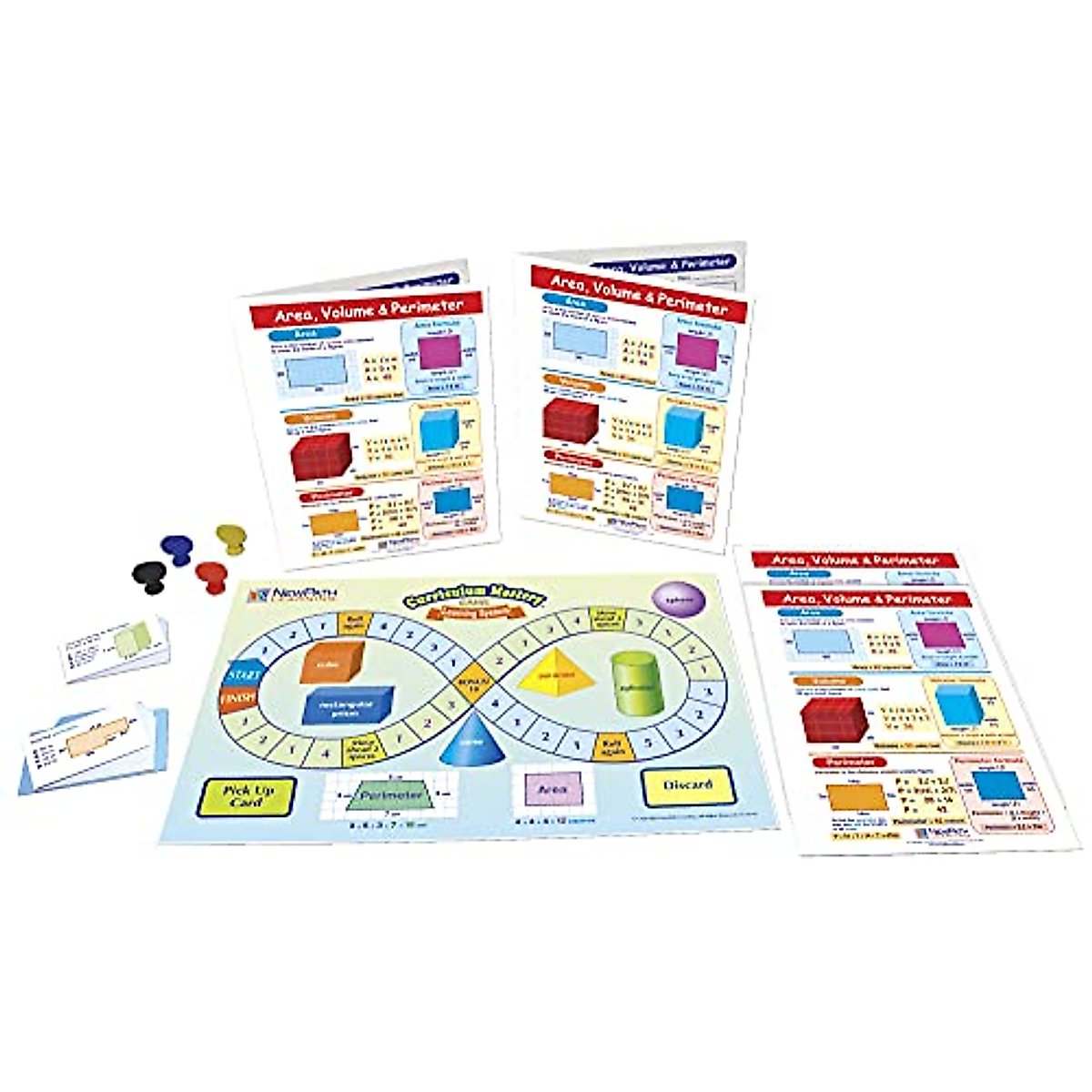 NewPath Learning 23-6946 Area, Volume and Perimeter Learning Center Game (Grades 3-5)