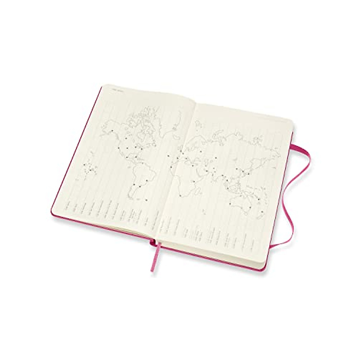 Moleskine Weekly Planner 2022, 12-Month Weekly Diary, Weekly Planner and Notebook, Hard Cover, Large Size 13 x 21 cm, Colour Bougainvillea Pink, 144 Pages