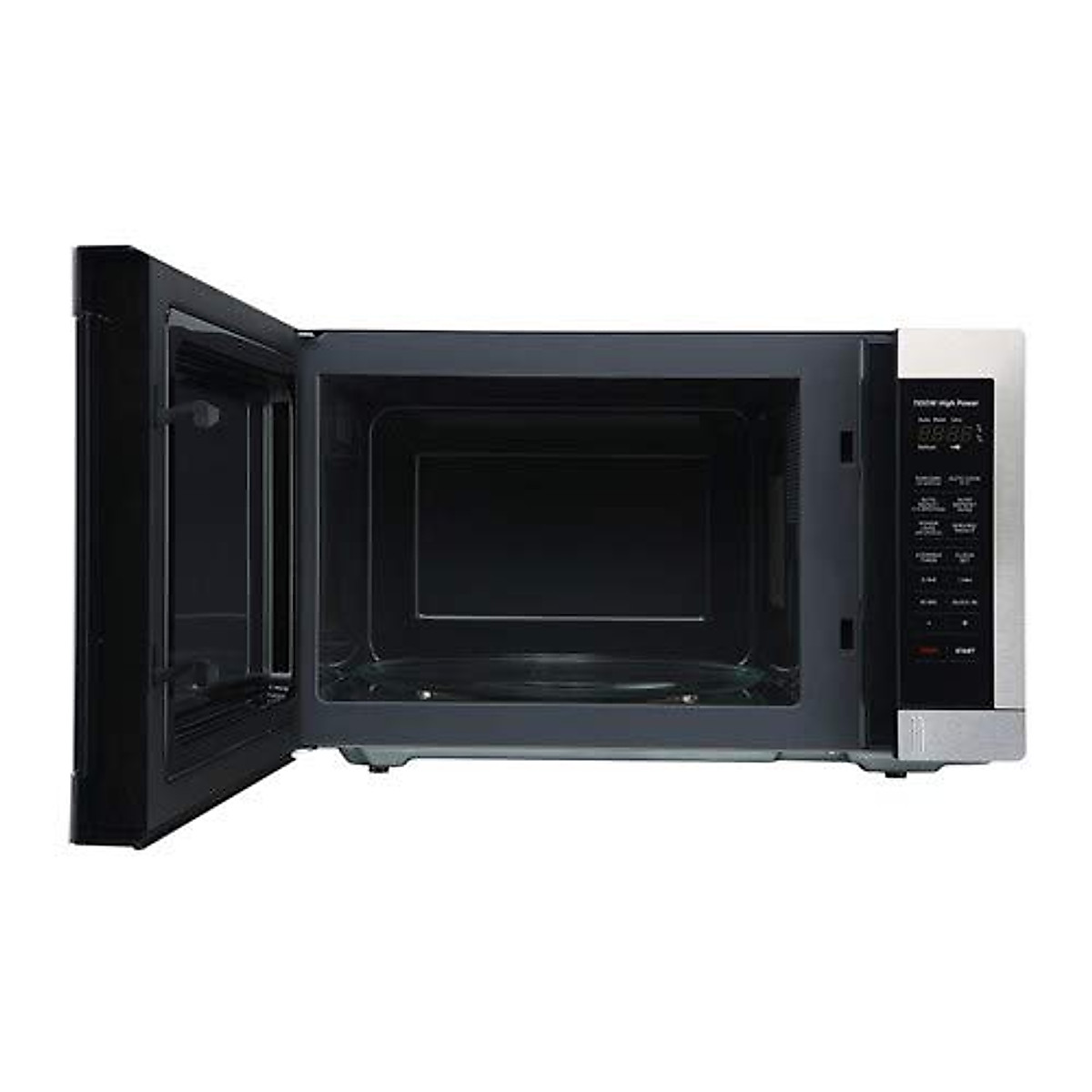 Panasonic Microwave Oven, 1.3 Cu. Ft., 1100W, Countertop, with Smart Touch Controls and Turbo Defrost, Adaptable Glass Turntable, 7 Auto Cook Menus, Child Lock - NN-SB658S