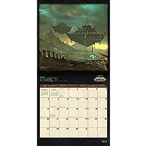 World of Warcraft 2022 12 x 12 Inch Monthly Square Wall Calendar, Video Game Blizzard Entertainment WoW