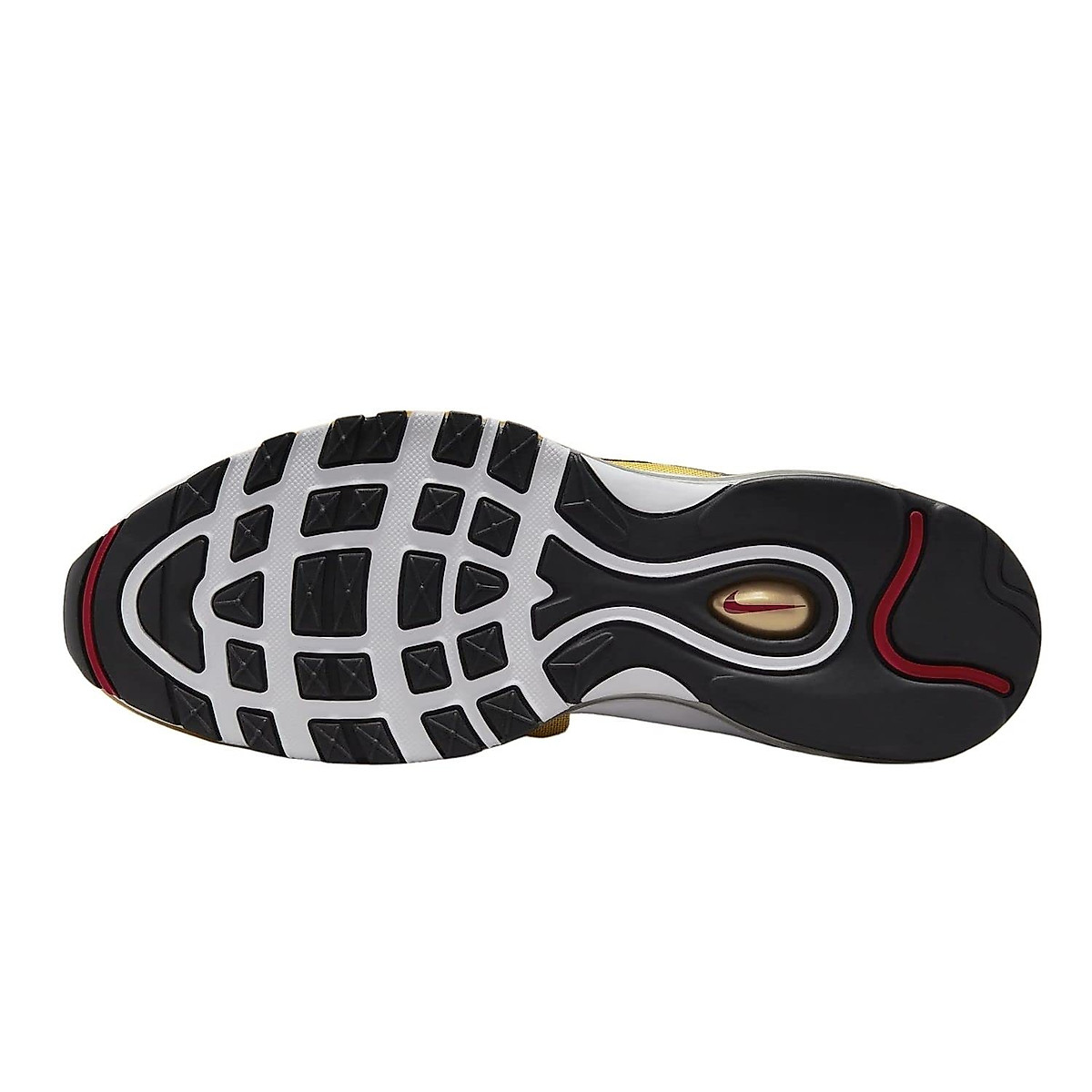 Nike mens Air Max 97 Og, Metallic Gold/Varsity Red, 8.5