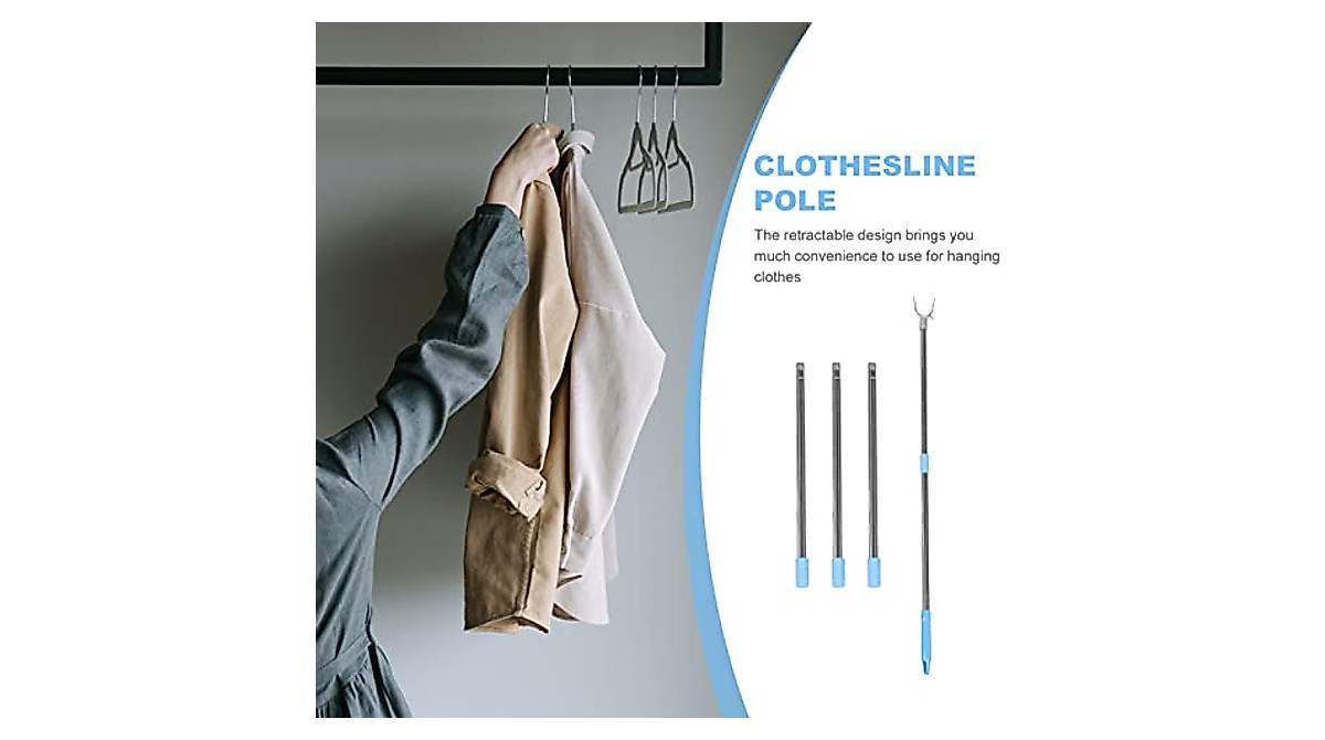 Adjustable Retractable Clothesline Hook for Easy Drying