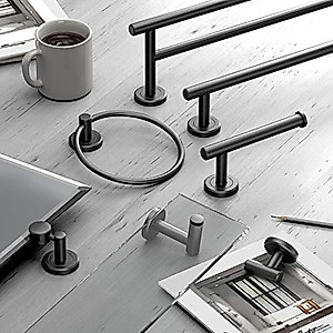 Gatco 4245MX Latitude II, Robe Hook, Matte Black, 2.25"