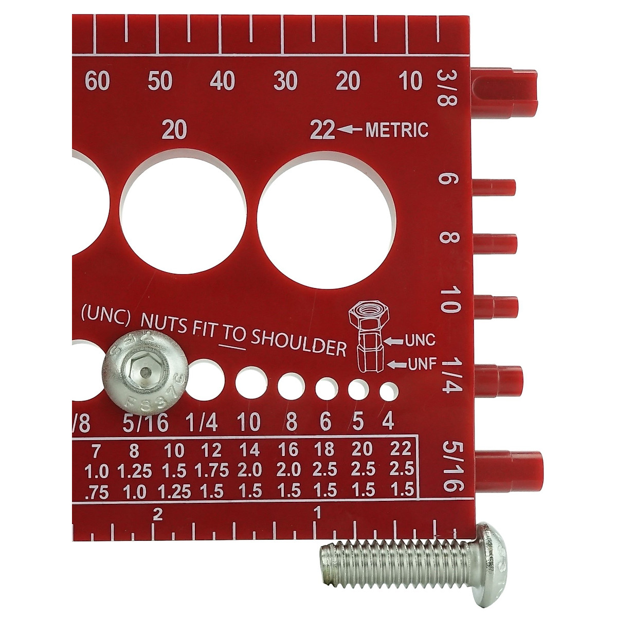 Stainless 5/16-18 x 1" (5/8" to 3" Available) Socket Button Head Cap Screws, Full Thread, Hex Drive, Stainless Steel 18-8, Coarse Thread (5/16-18 x 1)