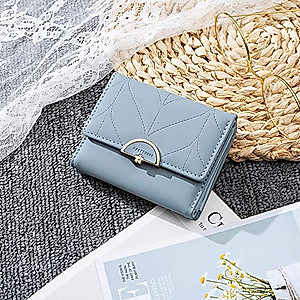 Anlla Small Wallets for Women,Cute Womens Wallets Slim Mini Wallet kawaii coin pocket (New pink)