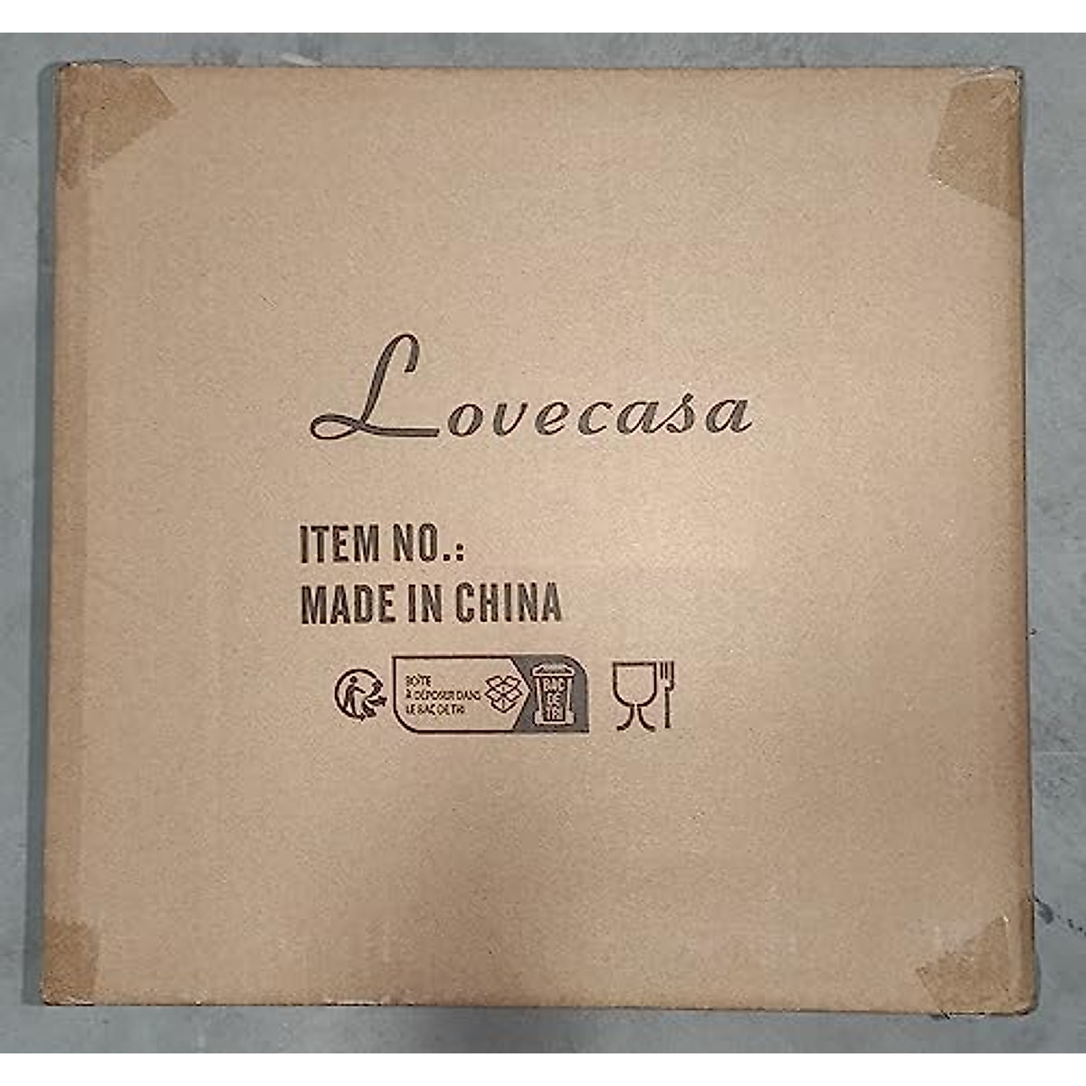 LOVECASA White Plates Set of 6, 10.5 Inch Porcelain Plates Ceramic Dinner Plates with Lipped Edges, Scratch Resistant Salad Plates Round Dishes for Kitchen, Microwave and Dishwasher Safe