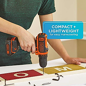 BLACK+DECKER 12V MAX Cordless Drill/Driver (BDCDD12C)