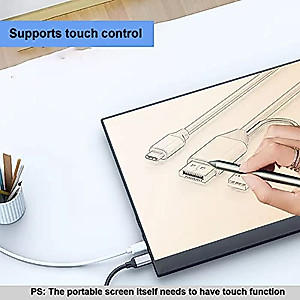 WJESOG DisplayPort to USB C Cable 6.6ft 4K@60Hz with USB Cable Adapter,DP Male to Type-C Male Converter Support Touch with Nreal Air VR, MacBook Pro/Air 2020/2018, iPad Pro/Air, XPS