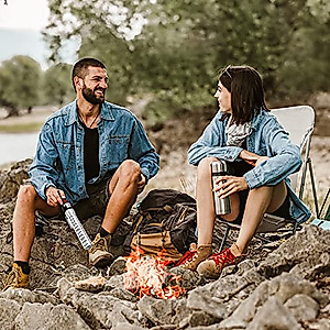 Skyflame Electric Charcoal Fire Starter and Lighter with Built-in Blower | Indoor Outdoor BBQ Smoker Grill Starter - Super Quick Electro Torch Ignites Briquettes Wood for Fireplace and Fire Pit