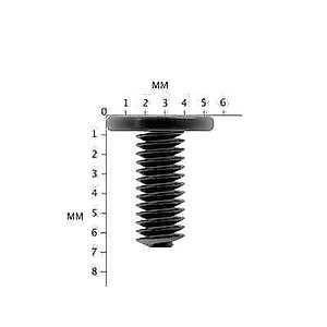 RapidSparesLtd 100 Pack of Black Zinc Laptop Screws Size M2.5x6MM PM2.5X6.0 M2.5X6L