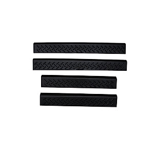Auto Ventshade [AVS] Stepshield | Black, 4 pc | 91636 | Fits 2001 - 2007 Silverado/Sierra 1500, 2001 - 2004 Silv./Sierra 2500, 2001 - 2006 Silv./Sierra 2500HD/3500, 2007 2500HD Classic Crew Cab