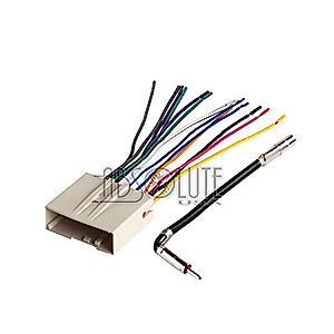 Absolute USA ABS95-5812-3 Fits Ford Fusion 2006 2007 2008 2009 Double DIN Stereo Harness Radio Install Dash Kit Package