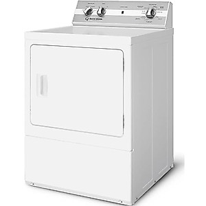 Speed Queen DC5003WE 27" Electric Dryer with 7 cu. ft. Capacity, Galvanized Cylinder, Reversible Door, 220 CFM Exhaust Fan, in White