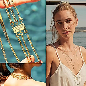 Dailyacc Lucky Necklace Layering Clasp 18K Gold and Silver Strong Multiple Necklace Clasps For Layered Separator