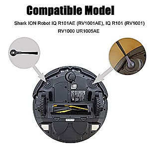 Detetap Side Brush Replacement Parts for Shark ION Robot IQ R101AE (RV1001AE),AV2501AE RV2502AE AV2501S IQ R101 (RV1001) RV1000 RV2001AE RV1012AE AV911S EZ Robot Vacuum Cleaner Accessory -6 Pack