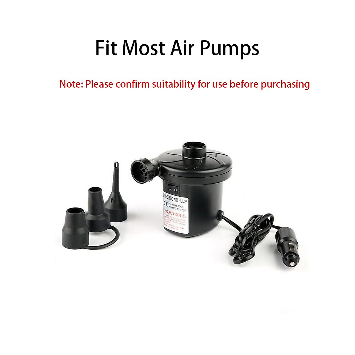 Helonge Air Pump Replacement Nozzles, 3 Pack Inflatable Pump Nozzles Head, Air Pump Inflator Adaptor Accessory for Partial Air Bed, Air Mattress etc